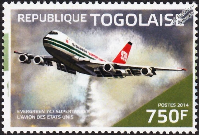 EVERGREEN BOEING 747 Supertanker Fire Fighting / Firefighting Aircraft ...