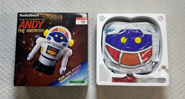 ANDY THE ANDROID by Radio Shack Tandy Corp Remote Toy 1997 New in Box ...
