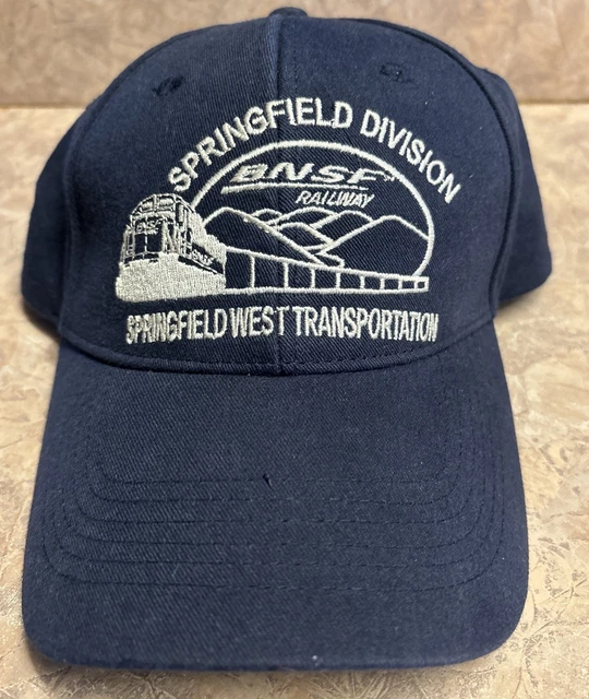 BNSF RAILROAD SPRINGFIELD Div Hat Burlington Northern Santa Fe Made In ...