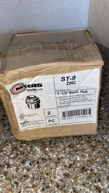 ST-9 ZINC 3 1/2" Basic Myers hub Box of 2 $35.00 - PicClick