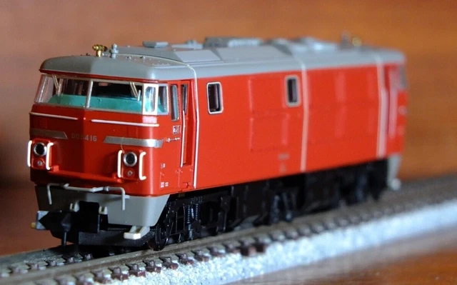 MICRO ACE A6160 N gauge JNR DD54-16 diesel locomotive in red/orange ...
