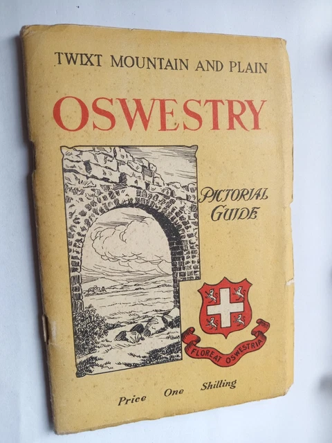VINTAGE OLD LEAFLET Pamphlet Early Tourist Guide 124 Pages OSWESTRY ...