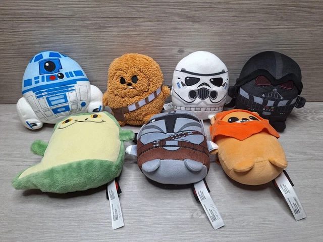 DISNEY STAR WARS 5” Cuutopia R2 D2 Chewbacca Darth Vader and more Plush ...