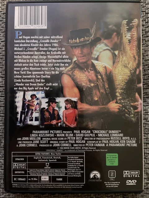 CROCODILE DUNDEE DVD Paul Hogan Widescreen Collection EUR 3,99 ...