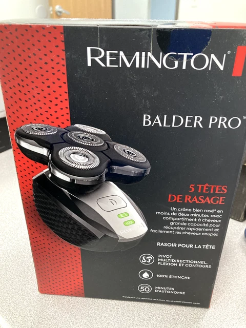 REMINGTON BALDER PRO Head Shaver, 5 Shave Heads, Cordless, XR7000-A3 ...