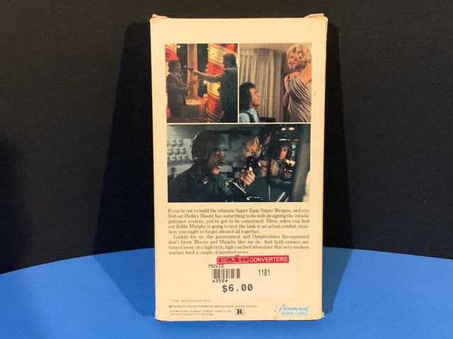 VHS BEST DEFENSE (Paramount, 1985) Comedy Eddie Murphy Dudley Moore ...
