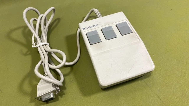 VINTAGE LOGITECH BUS 3-Button Mouse Model C7-3F 9F £23.62 - PicClick UK