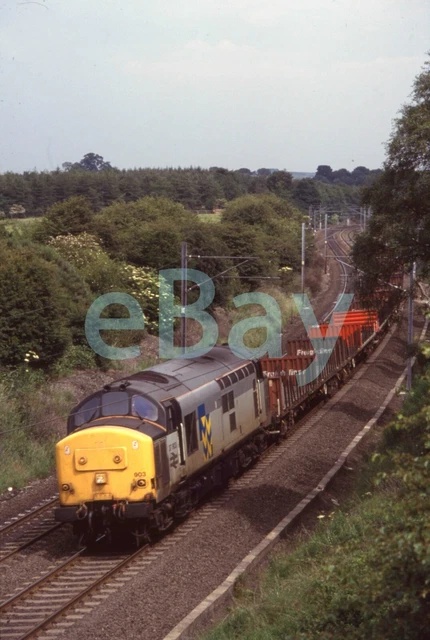 35MM RAILWAY SLIDE of Class 37 37903 @ Sunderland Bridge Copyright to ...