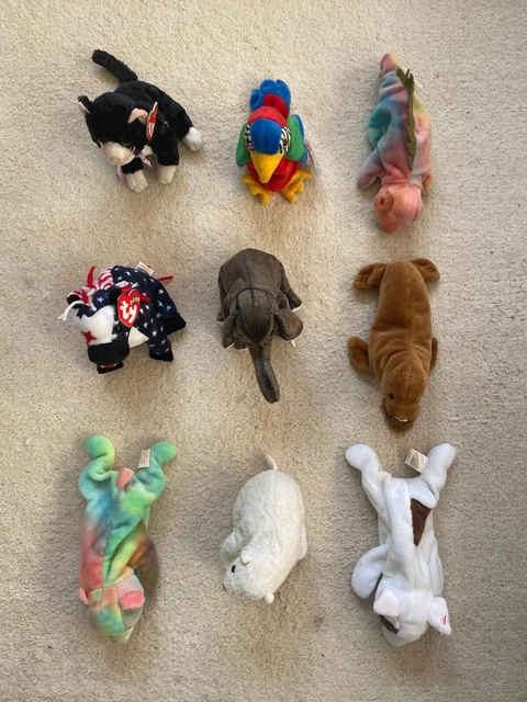 TY BEANIE BABIES Bundle x9 - All Items Shown in Photos £12.03 - PicClick UK