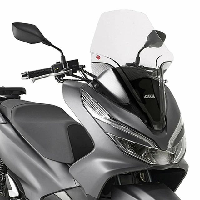 PARE-BRISE SPOILER TRANSPARENT Givi 1129DT +D1163KIT Honda Pcx 125 2018 ...