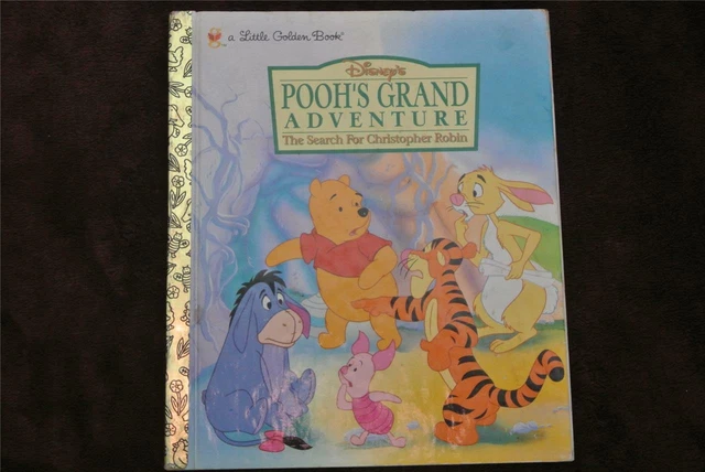 LITTLE GOLDEN BOOK:POOH'S Grand Adventure First Edition 1997 Mustard ...