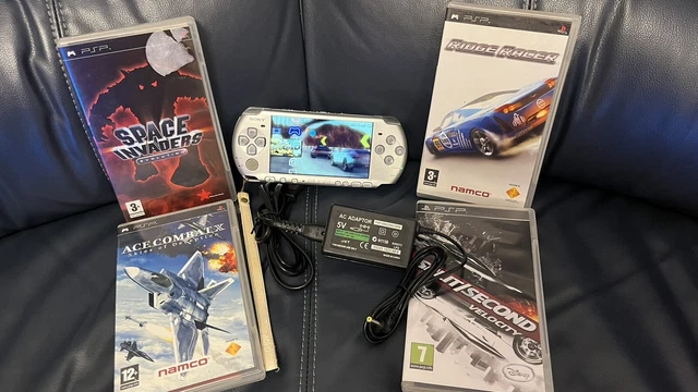 SONY PSP-3003 PLAYSTATION Bundle Handheld Console With 4 Games TESTED ...