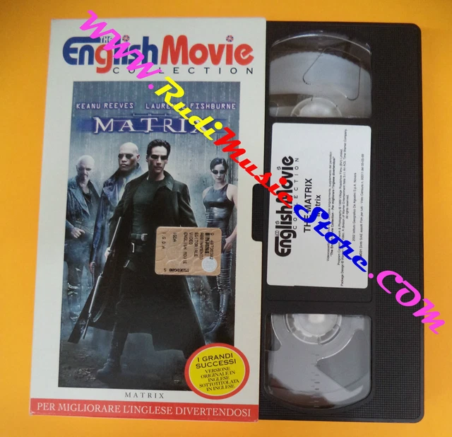 *FILM VHS MATRIX Keanu Reeves Laurence Fishburne 2002 ENGLISH MOVIE ...