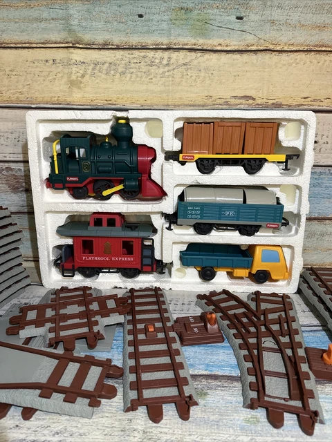 VINTAGE 1988 PLAYSKOOL Express Train Set Complete with box track ...