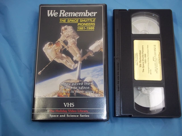 VHS WE REMEMBER the Space Shuttle Pioneers 1981-1986 VHS Holiday Video ...