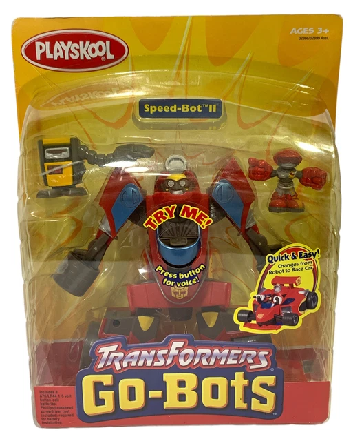 TRANSFORMERS GO-BOT SPEED-BOT 2 Playskool 2003 Rare And HTF Brand New ...