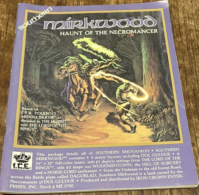 SOUTHERN MIRKWOOD HAUNT the Necromancer with Maps Middle Earth Module ...