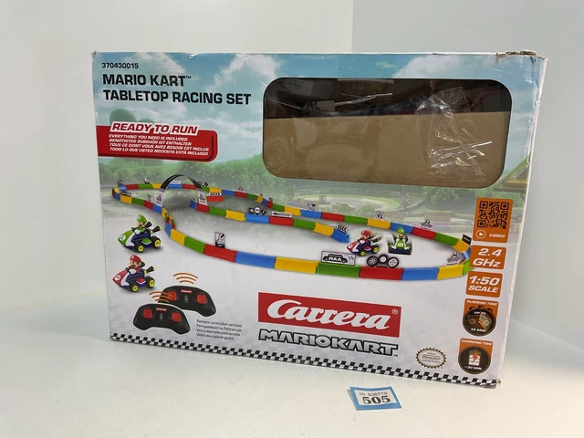 CARRERA RC MARIO Kart Tabletop Racing Set With Mario & Luigi 1:43 Scale ...