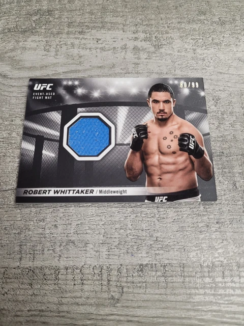 2018 TOPPS UFC Knockout Fight Mat Relic Robert Whittaker #fmr-frw /99 ...