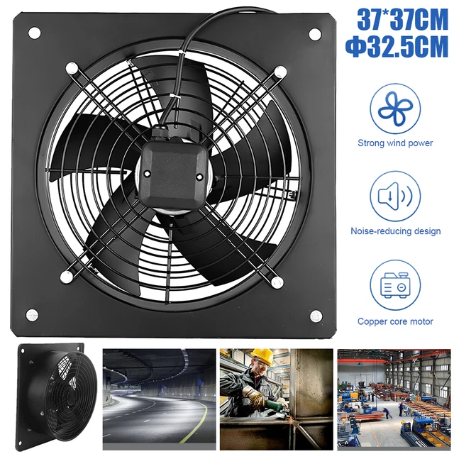 INDUSTRIAL VENTILATION EXTRACTOR Metal Plate Fan Axial Exhaust ...