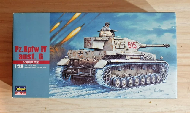 HASEGAWA 31143 PZ.KPFW IV AUSF G German Army Battle Tank 1/72 Model Kit ...