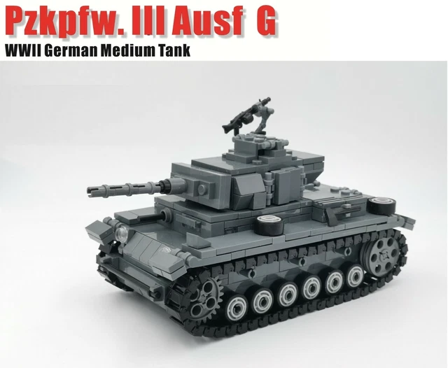 WWII GERMAN PANZERKAMPFWAGEN Panzer III Ausf. G Tank World War 2 moc ...