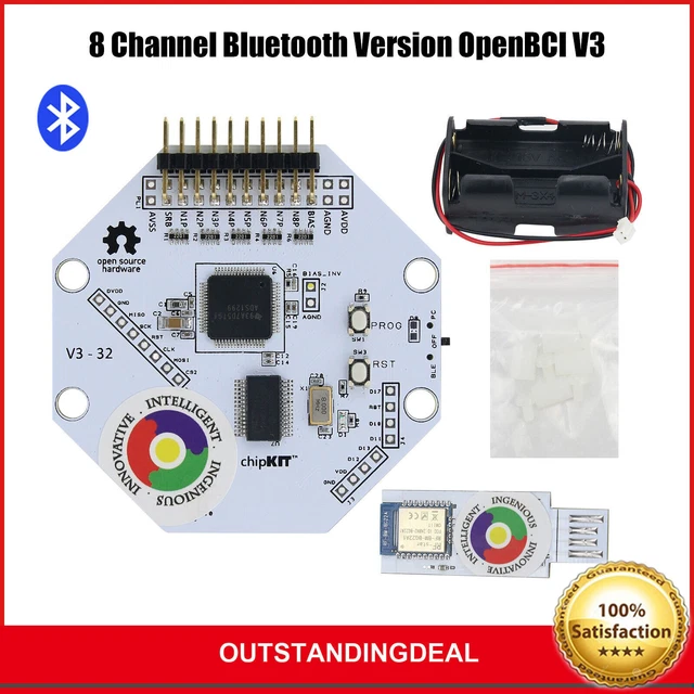 8-CH BLUETOOTH VERSION OpenBCI V3 Compatible Arduino EEG Brain Electrical Module $574.87 ...
