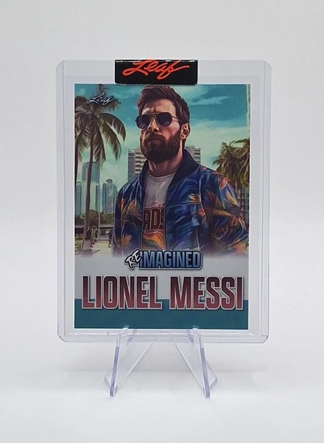 2023 LIONEL MESSI Inter Miami Debut Leaf Reimagined Mls Soccer Futbol ...