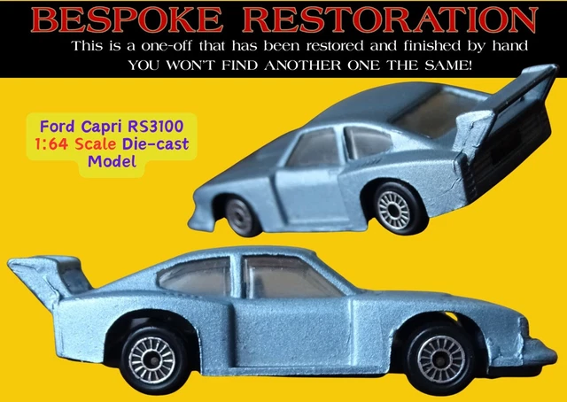 RARE OLD FORD Capri Rs3100 V6; Lovely Blue Metallic Diecast 1:64 Scale ...