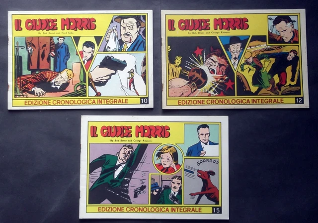 LOTTO IL GIUDICE MORRIS ED CRONOLOGICA nn. 10 -12-15 Bob Brent - George ...