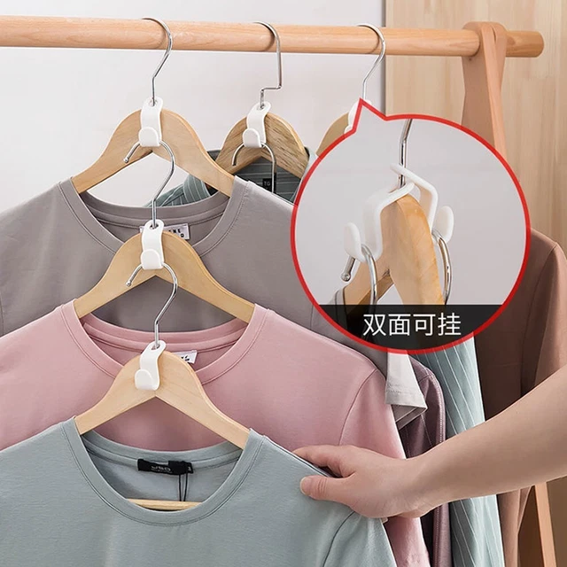 ORGANISATION EFFICACE DE l'armoire avec connecteurs de cintre en plastique durab EUR 8,58 ...