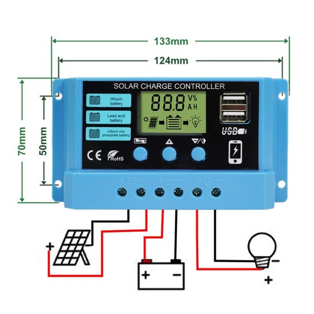 30A SOLAR CONTROLLER Pwm Photovoltaic System Solar/charging Controller ...