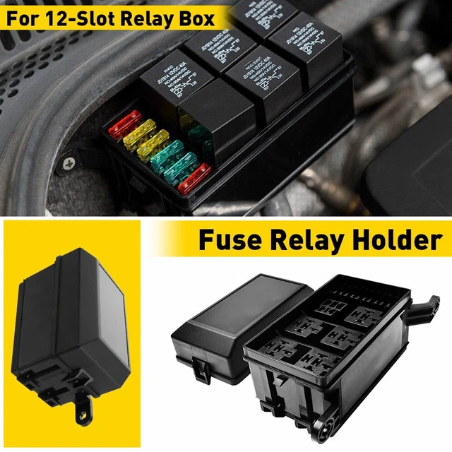 UNIVERSAL 6-WAY FUSE Box Relay With 6 Relays Fuse Holder 12V Car Truck ...