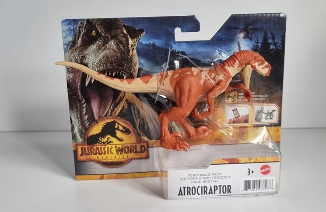 JURASSIC WORLD FEROCIOUS Pack Modellino Atrociraptor Dinosauro | 2021 ...