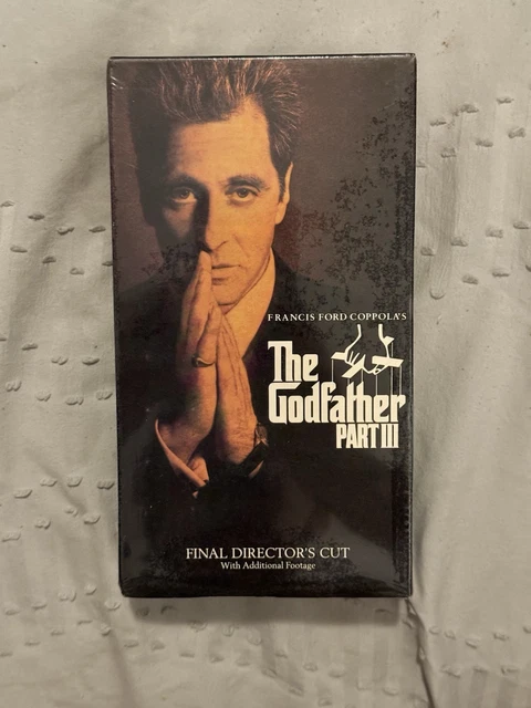 THE GODFATHER PART III VHS Video Tape 1997 Final Directors Cut NEW ...