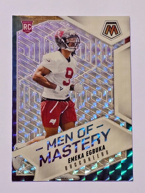 2025 PANINI MOSAIC Football Emeka Egbuka Men of Mastery #15 Prizm RC TB ...