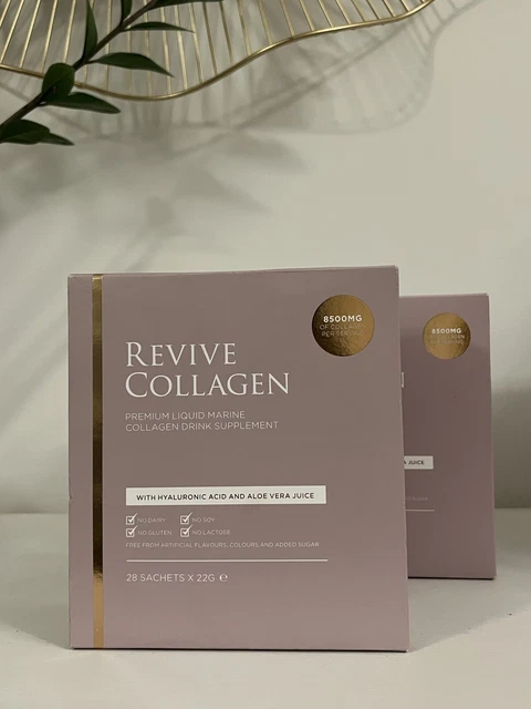 REVIVE COLLAGEN MARINE Drink Supplement 8500mg 28 Sachets x 22g Brand ...