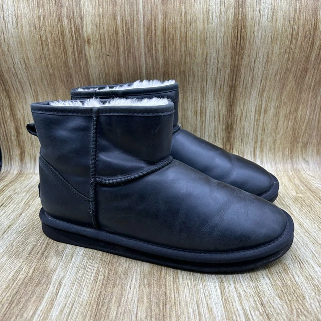 AUSTRALIAN LUXE COLLECTIVE Cozy X Short Men's Size 10 Black Leather Boots £50.66 - PicClick UK