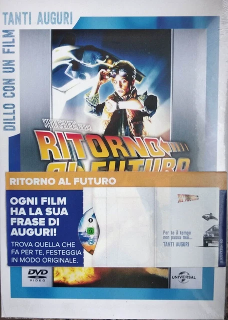 BIGLIETTO AUGURI + dvd film ritorno al futuro michael j fox compleanno ...