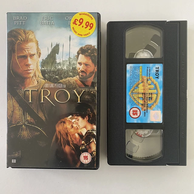 TROY VHS VIDEO Tape PAL Film Orlando Bloom Brad Pitt Movie 2004 £1.50 ...