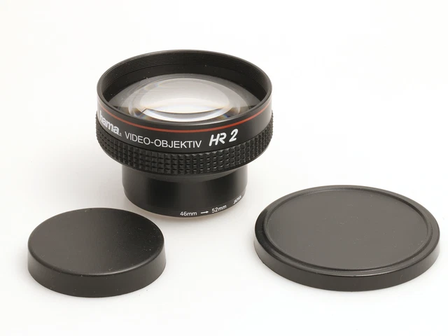 HAMA VIDEO LENS HR2 (Teleattachment 2x) Connection Thread E46 and E52 £ ...