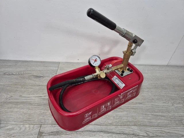 ROTHENBERGER RP30 PRESSURE Test Pump for Domestic Pipework 30 Bar ...
