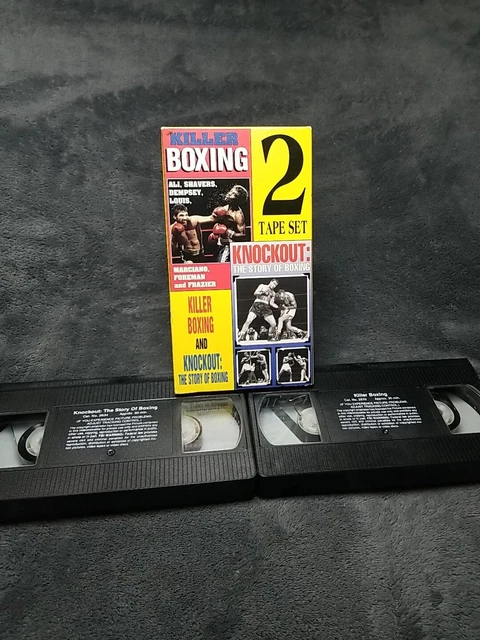 KILLER BOXING & Knockout History Of Boxing 2 VHS Tape Set - Ali Shavers ...