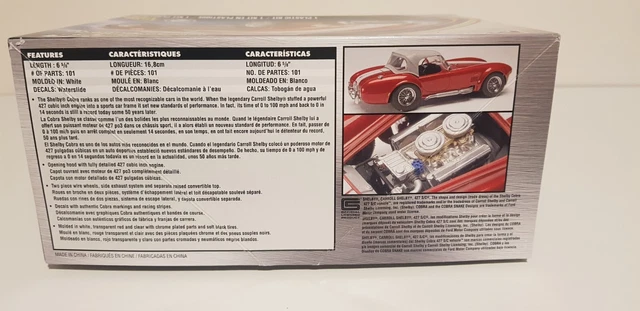 MONOGRAM SHELBY COBRA 427 S/C Plastic Model Kit Complete. £29.99 ...