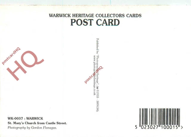 POSTCARD> WARWICK, ST. Mary's Church from Castle Street, By Gordon ...