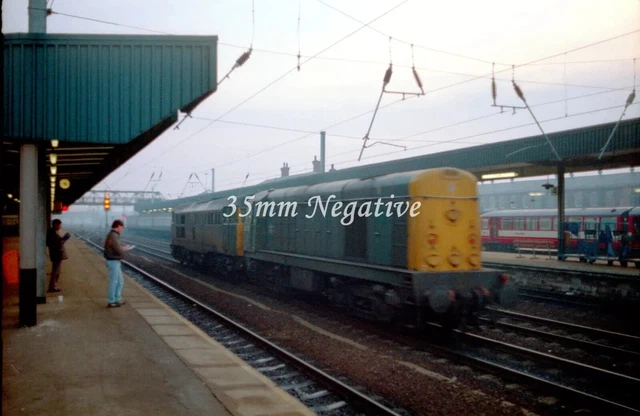 BRITISH RAIL EE DIESEL LOCOMOTIVE CLASS 20 DONCASTER 35mm NEGATIVE ...