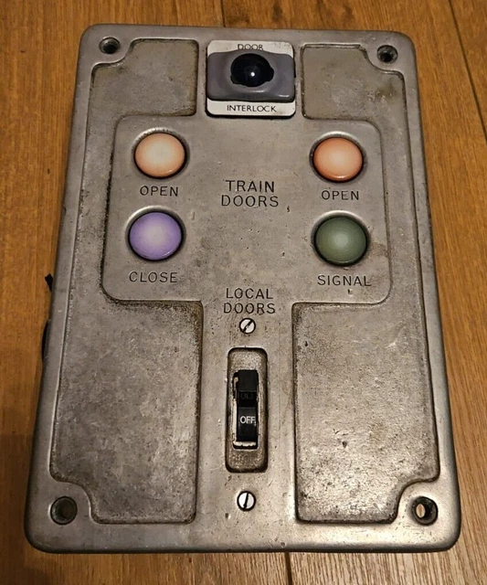 GUARD'S DOOR CONTROL panel from a Merseyrail Class 507, unit 007 £125. ...