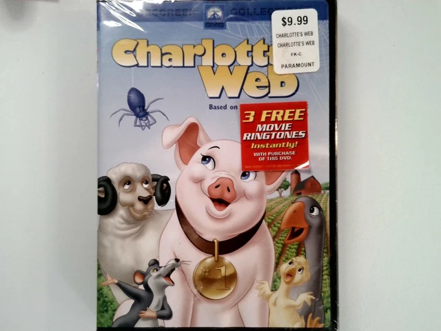 CHARLOTTE'S WEB DVD 1973 Family Animation Widescreen Dolby Digital £5. ...
