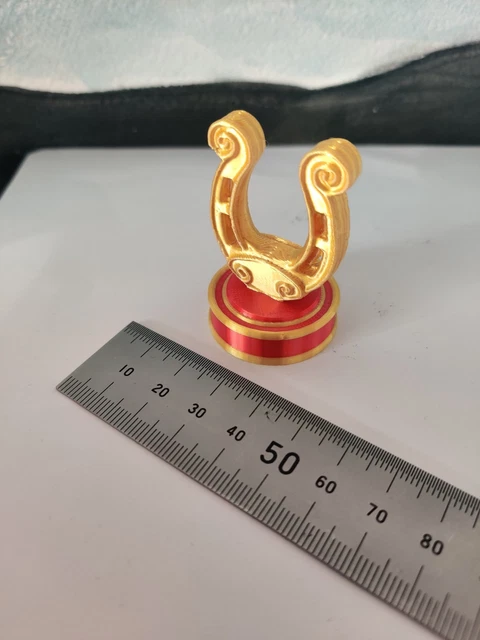 CHINESE NEW YEAR 2026 Lucky Horse Shoe 10cm 3d Printed Gold Red Silk ...
