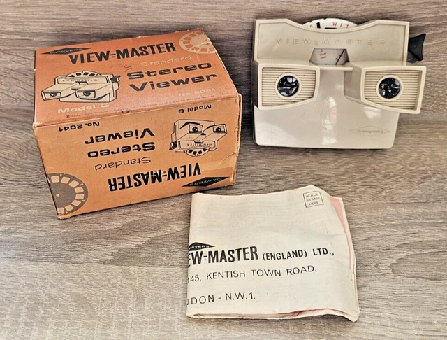 VINTAGE SAWYERS VIEWMASTER MODEL G VIEWER RARE 1960's ALBINO CREAM ...